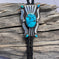 Vintage Hopi Lewis Lomay Bolo of Silver Set With Turquoise – Turquoise ...