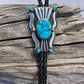 Vintage Hopi Lewis Lomay Bolo of Silver Set With Turquoise – Turquoise ...