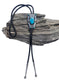Vintage Hopi Lewis Lomay Bolo of Silver Set With Turquoise – Turquoise ...