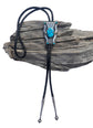 Vintage Hopi Lewis Lomay Bolo of Silver Set With Turquoise – Turquoise ...