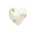 Ira Custer Buckle of Sterling Silver Heart – Turquoise & Tufa