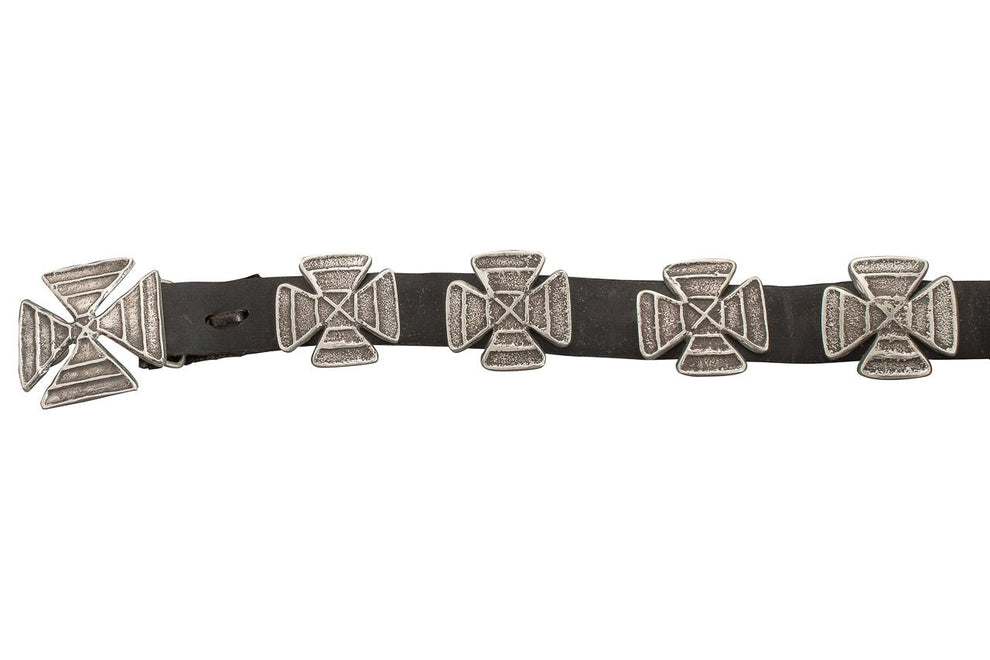 Tufa Cast Silver Belt By Ira Custer – Turquoise & Tufa