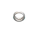 Turquoise Inlay Ring by Phil and Fannie Bitsoi-Russell – Turquoise & Tufa