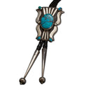Vintage Hopi Lewis Lomay Bolo of Silver Set With Turquoise – Turquoise ...