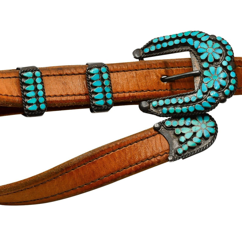 Vintage Virgil Dishta Ranger Buckle Set of Turquoise – Turquoise & Tufa