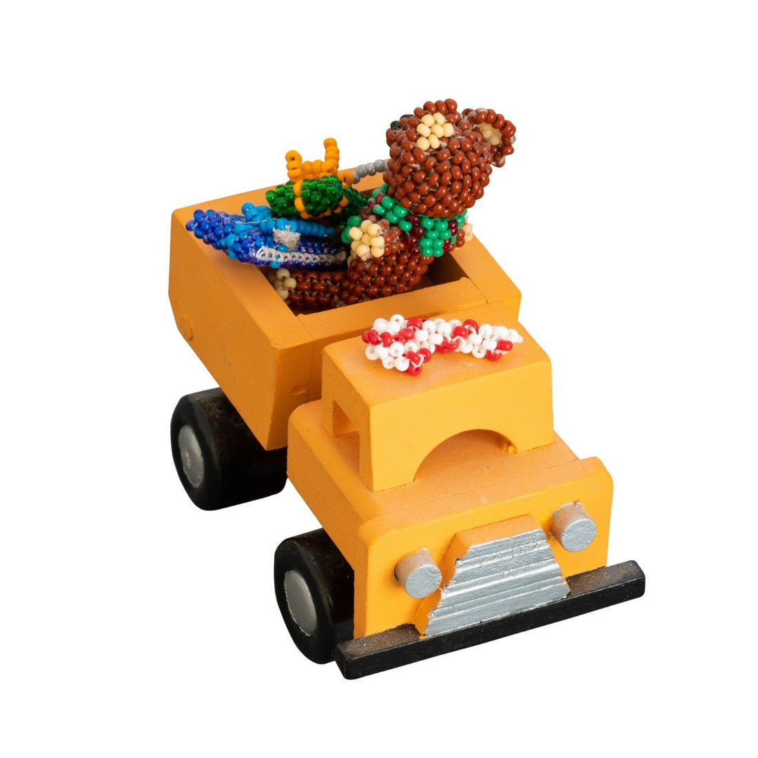 Zuni Christmas Beadwork Toy Art By Lorena Laahty – Turquoise & Tufa